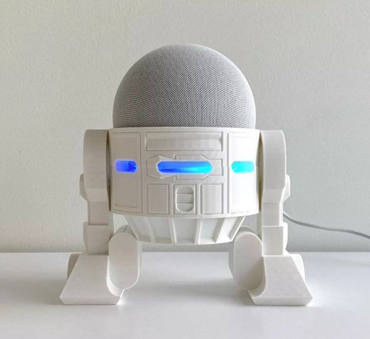 Zetec Impressões 3D - Suporte Mesa R2d2 Star Wars Alexa Echo Dot 4ª Geração